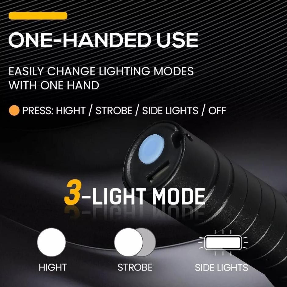 Jual Senter Mini Xpe Cob Led Zoom Super Terang Lampu Pencahayaan Camping Piknik Hiking Swat ...