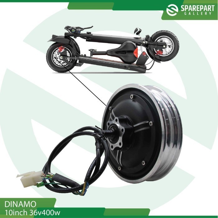 Jual DINAMO BLDC 10INCH 36V400W SKUTER LISTRIK OTOPED MOTOR BLDC RING ...