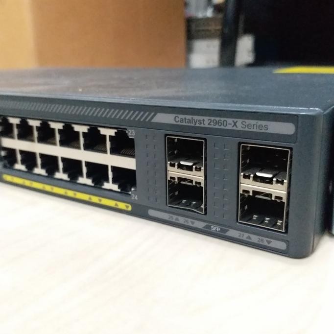 Jual Cisco 2960-X series CISCO WS-C2960X-24TS-L Managable | Shopee ...