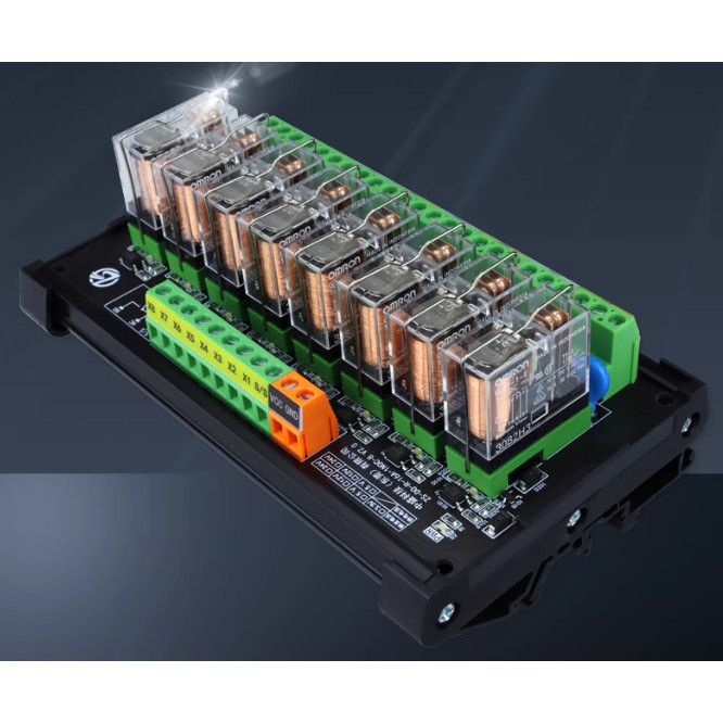 Jual Promo Omron Relay 8 Channel 24V Module 1 Com G2R-1 Ori 1No 1Nc ...