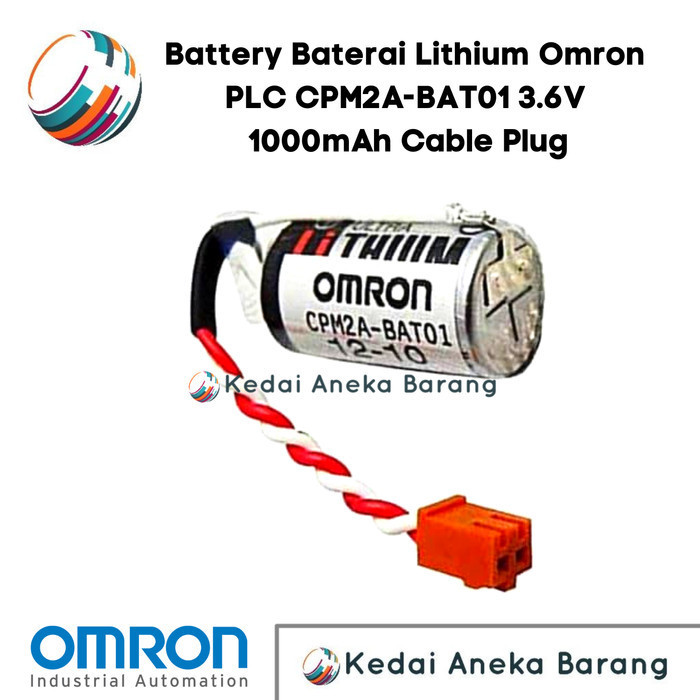 Jual Battery Baterai Lithium Omron Plc Cpm2A-Bat01 Cpm2Abat01 3.6V ...