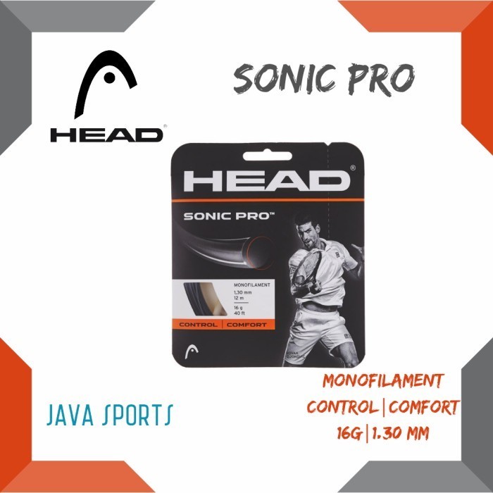 Jual Senar Tenis Head Sonic Pro 16 Monofilament Control 16G 1.30Mm ...