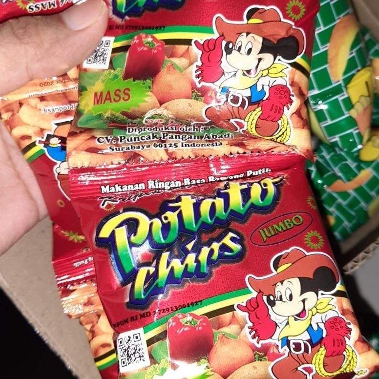 Jual Snack Jadul Potato Chips / Golden Chips 1 Renceng 10pcs | Shopee ...
