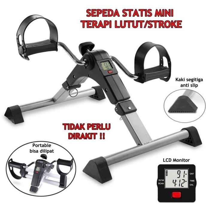 Jual SEPEDA STATIS MINI PORTABLE TERAPI KAKI SENDI TULANG LUTUT STROKE ...