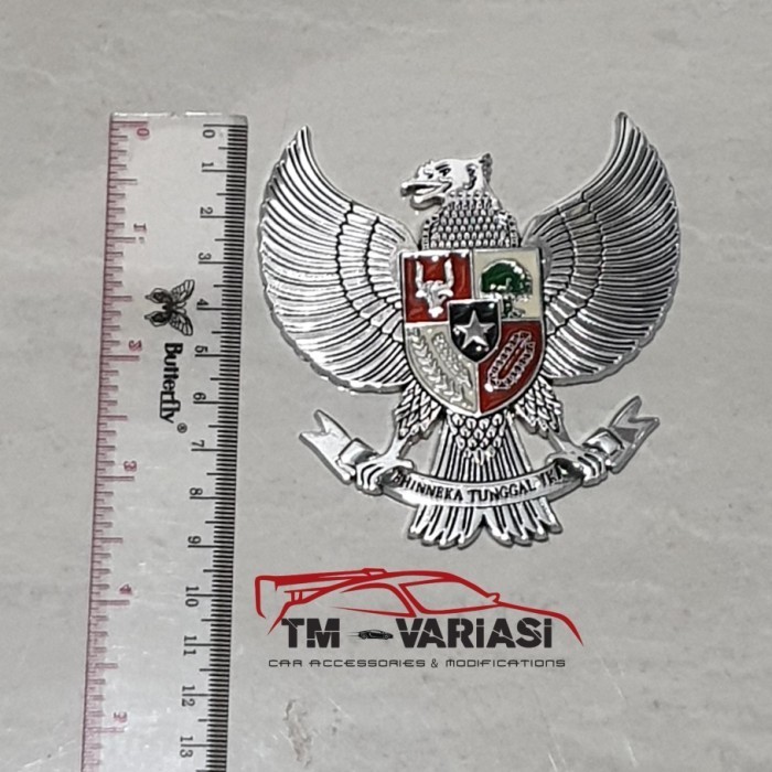 Jual Emblem Logo Besi Premium Grill Garuda Pancasila Warna Silver ...
