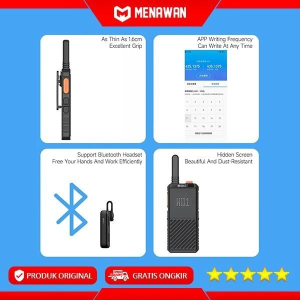 Jual Beebest Walkie Talkie A308 HT Intercom FM Radio Interphone ...