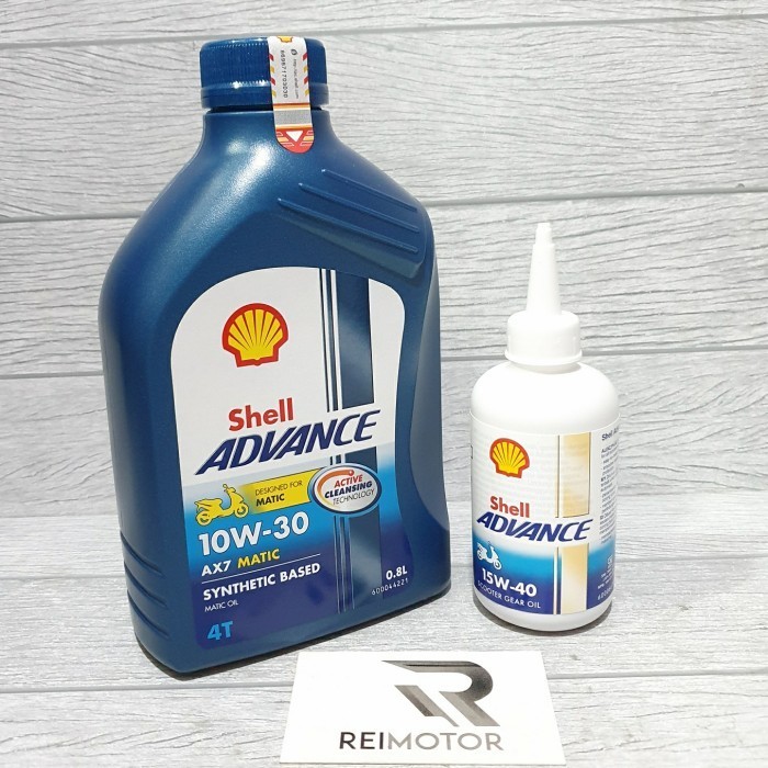 Jual PAKET OLI MATIC SHELL ADVANCE SCOOTER AX7 1 LITER + GARDAN SHELL ...