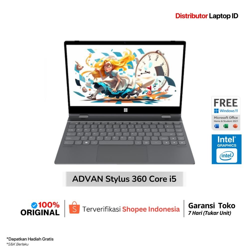 Jual YANG BARUUU ADVAN 360 STYLUS LAPTOP 2IN1 / CORE I5-1035G7 / RAM ...