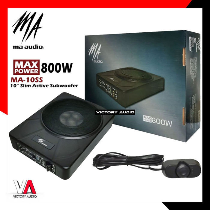 Jual Active Subwoofer Slim Aktif Bass Kolong Jok Mobil MA AUDIO MA-10SS ...