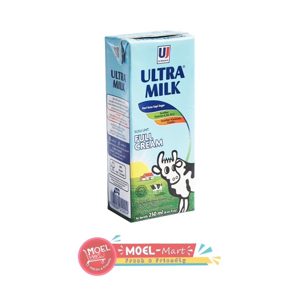 Jual ULTRA MILK UHT Full Cream 250ml | Shopee Indonesia