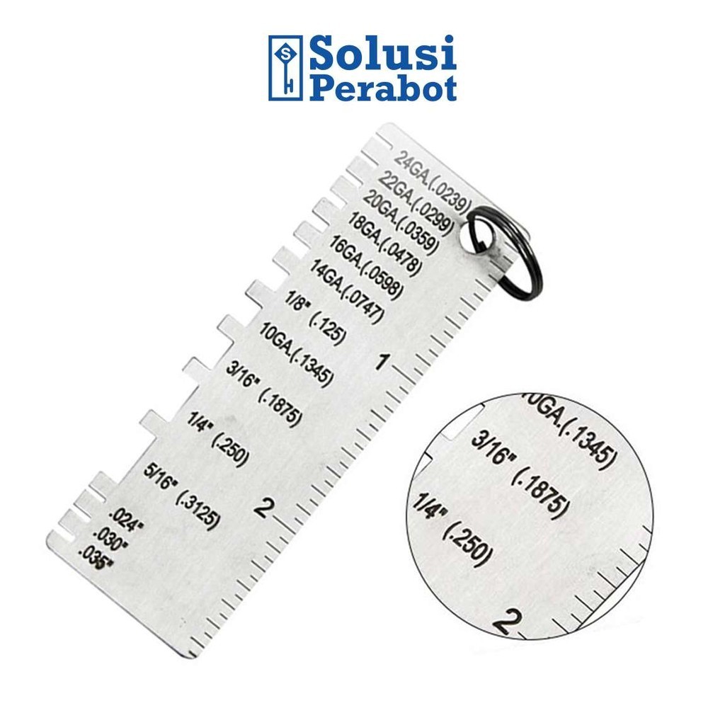 Jual Penggaris Inspeksi Las AH31 SP / Pengukur Ketebalan Pengelasan ...