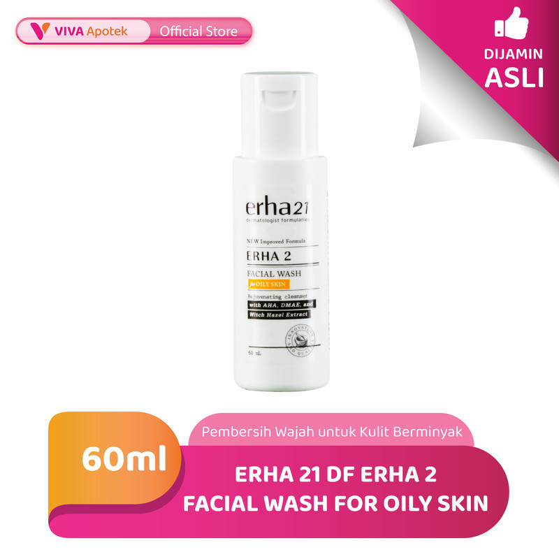Jual Erha 21 DF Erha 2 Facial Wash For Oily Skin (60 ml) | Shopee Indonesia
