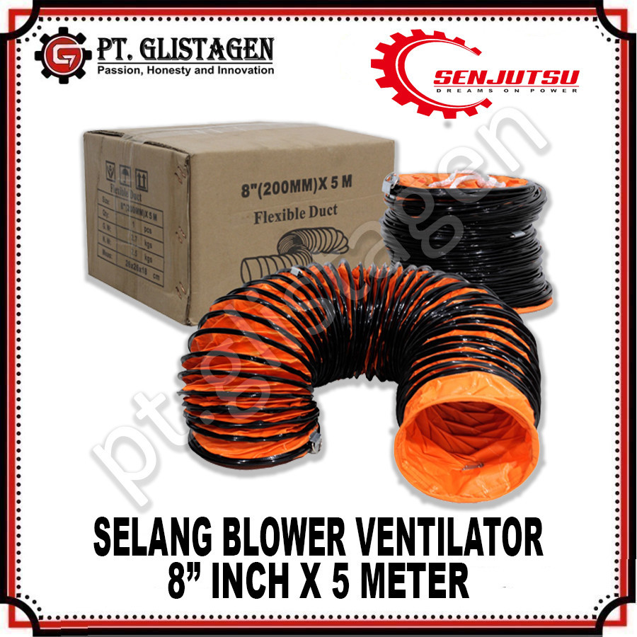 Jual SENJUTSU Selang Blower Portable Ventilator 8" inch x 5 Meter ...
