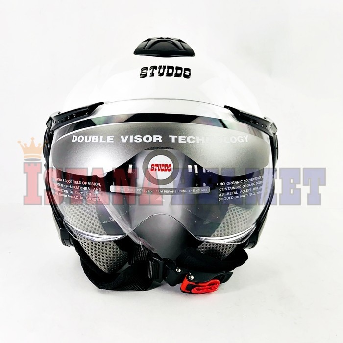 Jual HELM STUDDS DOWNTOWN OPEN FACE WHITE ORIGINAL K01 | Shopee Indonesia