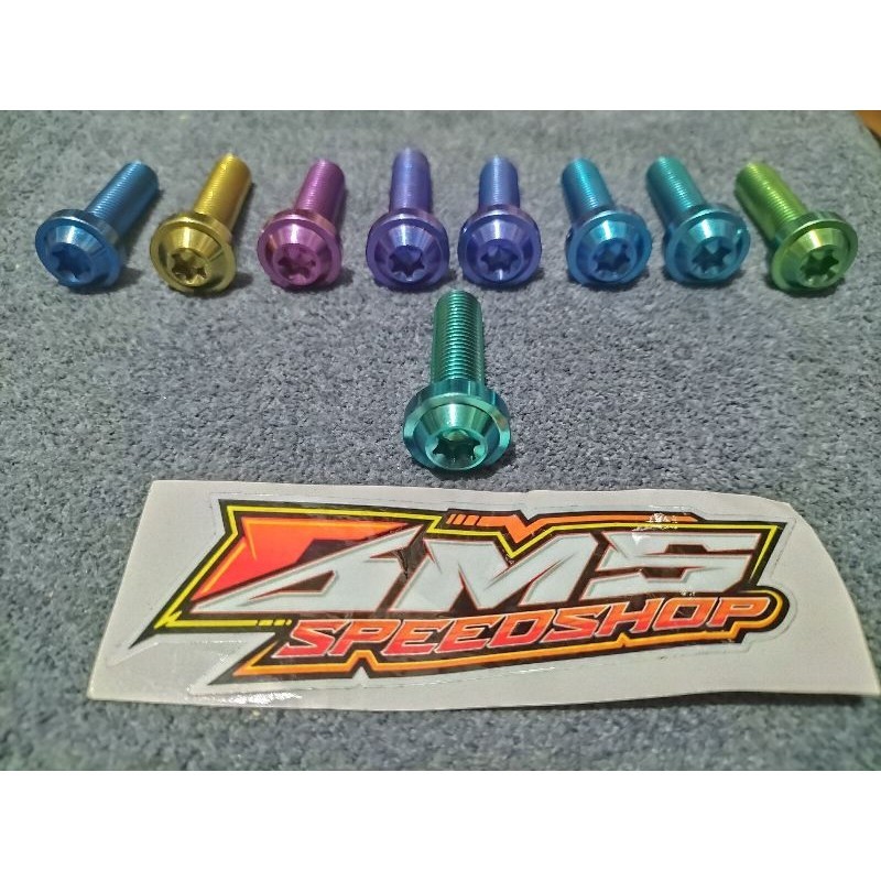 Jual BAUT TITANIUM M10X40/ 10X40(DRAT 14.PANJANG 4CM)TITANIUM ORIGINAL ...