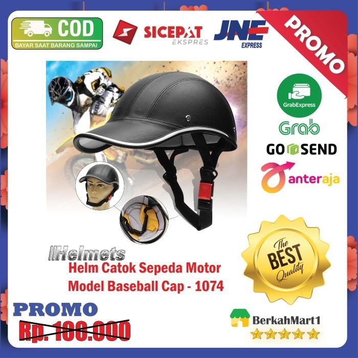 Jual Menarik Helm Catok Sepeda Mtb Gowes Skuter Motor Model Topi ...