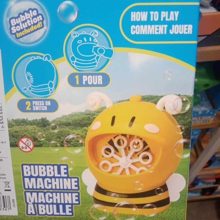 Jual Miniso Mainan Gelembung Anak Lucu Bee Bubble Machine | Shopee ...