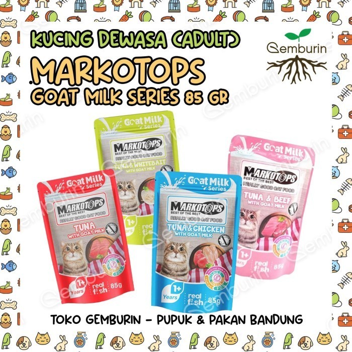 Jual Markotops Pouch 85Gr Sachet Goat Milk Series / Makanan Basah ...
