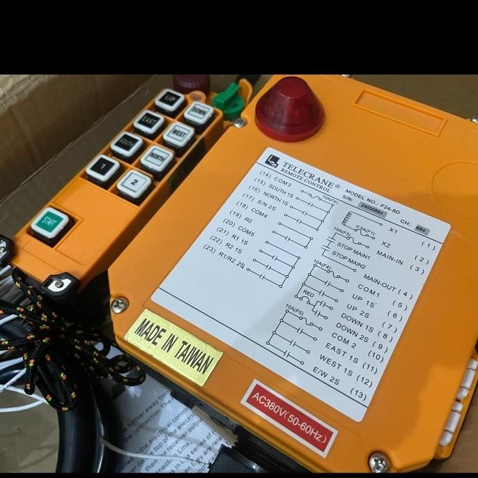 Jual Telecrane F24-8D 10D 12D 8S Remote Wireless Hoist Crane Push ...