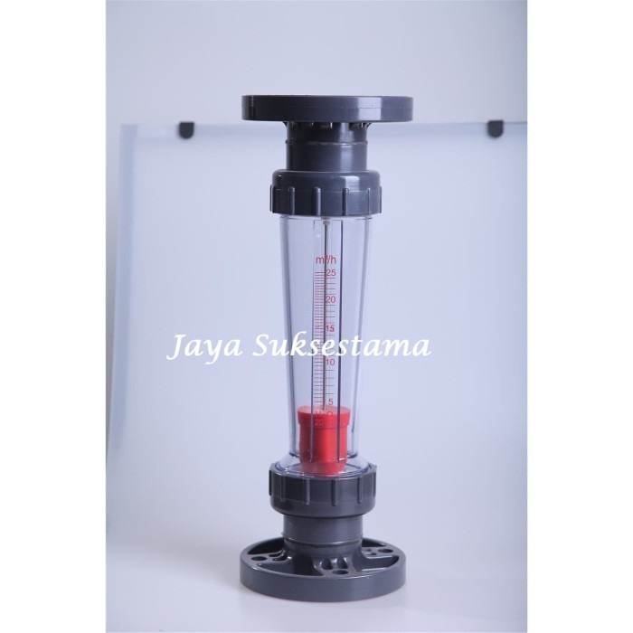 Jual DURABLE PLASTIC TUBE ROTAMETER FLOW METER FLANGE 4" INCH 12-90 M3 ...