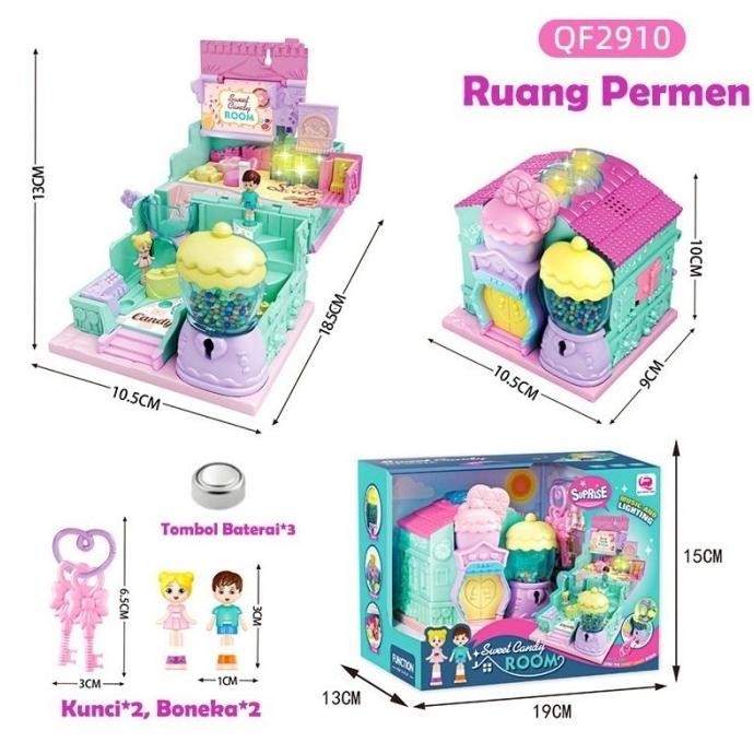 Jual MAINAN RUMAH RUMAHAN BONEKA DOLL CANDY HOUSE CASTLE PREMIUM KADO ...