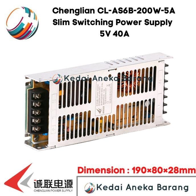 Jual Slim Switching Power Supply PSU Tipis 5V 40A 5 Volt 40 A | Shopee Indonesia