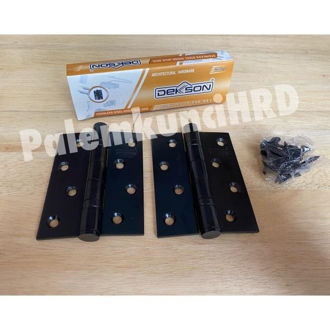 Jual Engsel Pintu Stainless 4" Inch Dekkson Black Hitam 4X3X3 Mm 2Bb ...