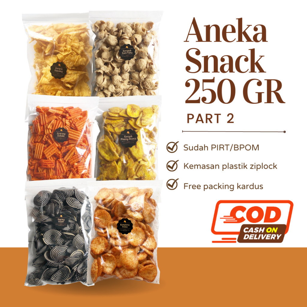 Jual [DELISH SNACKS] Aneka Snack Grosir 250 Gram Part 2 / Grosiran ...