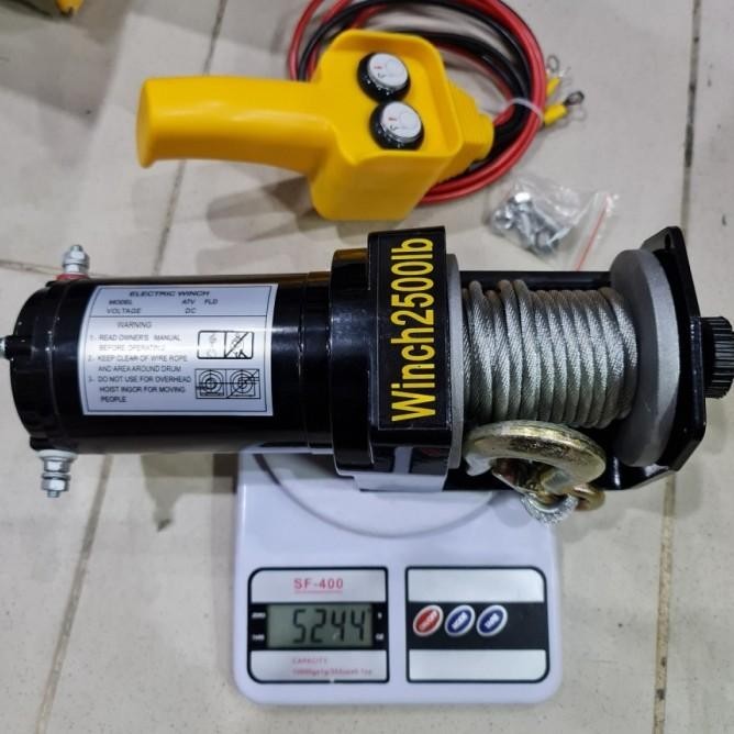 Jual Winch Atv Hoist 2500 Lbs Electric Winch 1100 Kg 12V Dc | Shopee ...