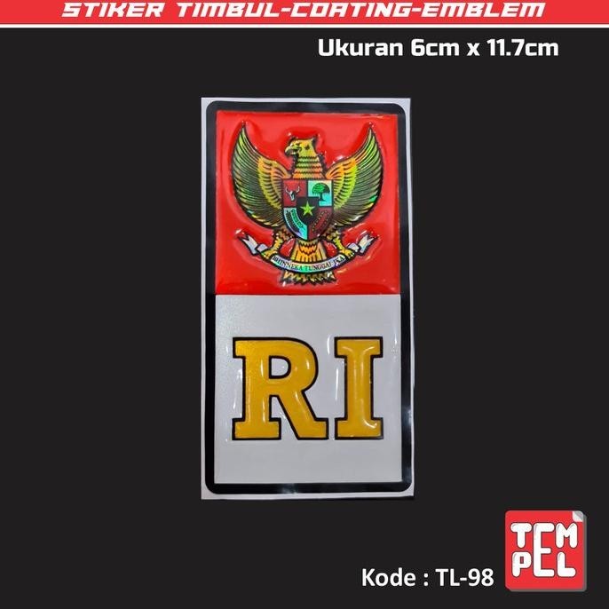 Jual Stiker Timbul/Coating/Emblem/Embos/3D Logo Garuda RI SPN STORE ...