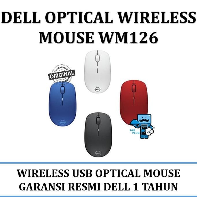 Jual DELL Optical Wireless Mouse WM126 - Original | Shopee Indonesia