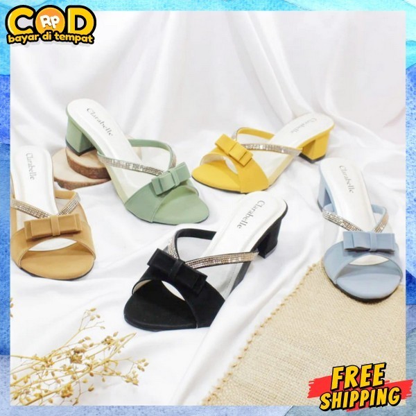 Jual Hiils Terbaru Masa Kini Simpel Heels Kondangan Impor Sendal Cewek ...