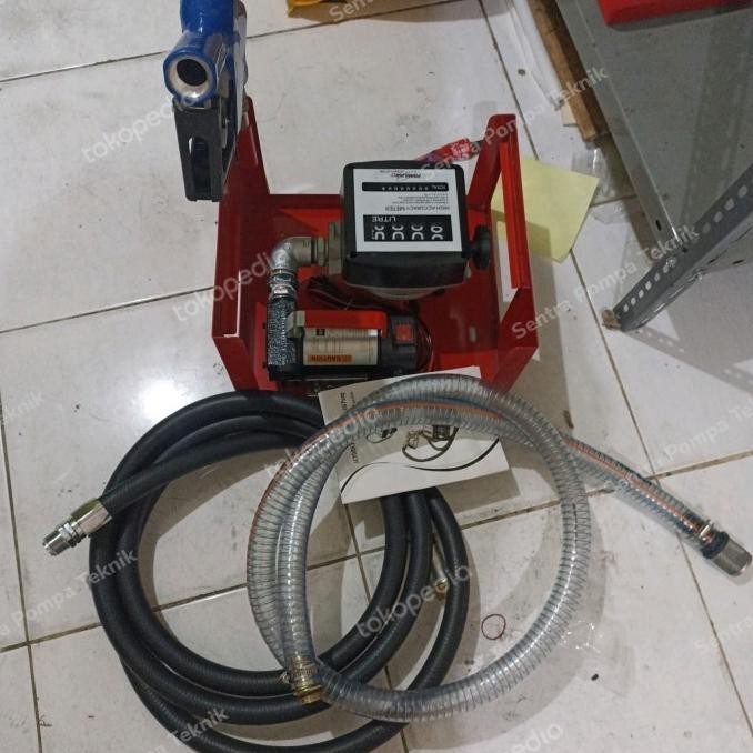 Jual Pompa Solar Diesel Pump Dc 12V Flow Meter Analog 4 Digit Lengkap 1Set | Shopee Indonesia
