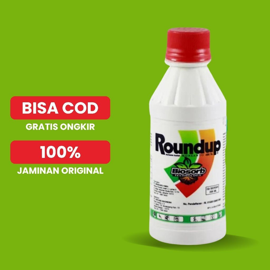 Jual Herbisida Rumput Roundup 200ml 486 SL Herbisida Obat Rumput Obat ...