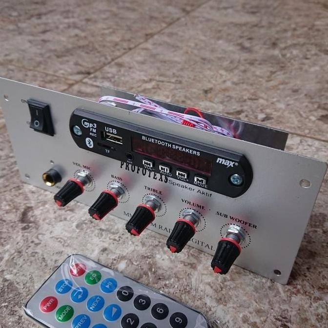 Jual modul kit speaker aktif mono subwoofer plus USB player Bluetooth ...