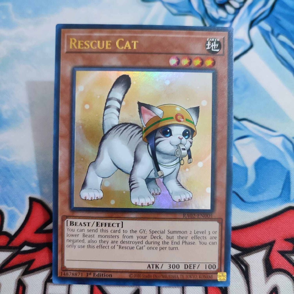 Jual yugioh rescue cat alt art RA02 ultra rare original | Shopee Indonesia