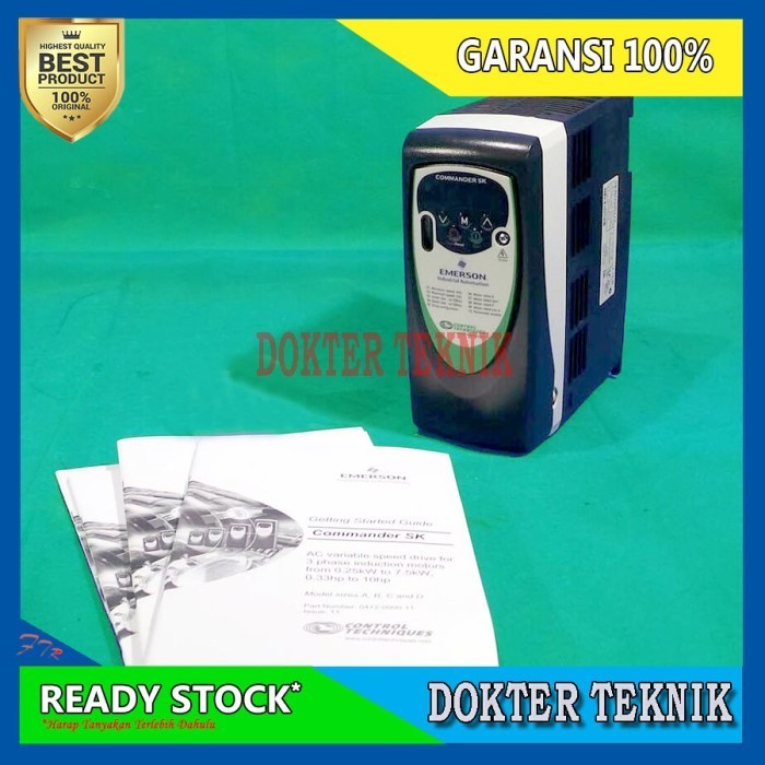 Jual SKBD200110 Emerson Nidec Inverter 1.1kW Commander SK Variable ...
