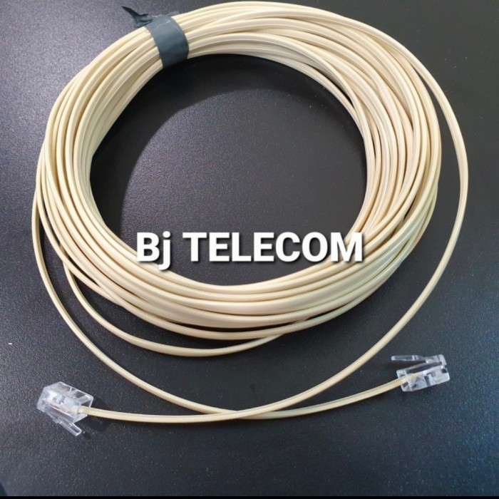 Jual Kabel Line Telepon 50 Meter Siap Pakai/ Kabel Telepon 50M Isi 4 ...
