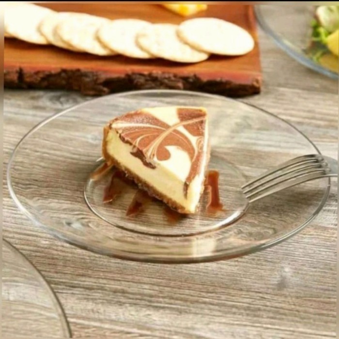 Jual Piring Kaca Beling Bening Tebal Kuat Diameter 14CM Piring Lepek Alas Tatak Gelas Kopi Teh ...