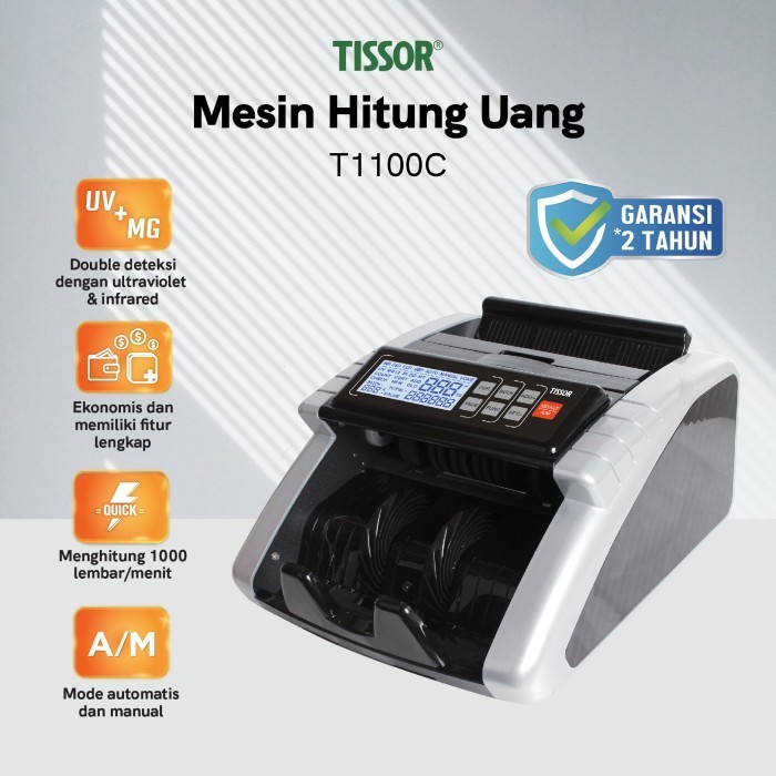 Jual Tissor T1100C Mesin Penghitung Uang - Alat Hitung Uang Money ...
