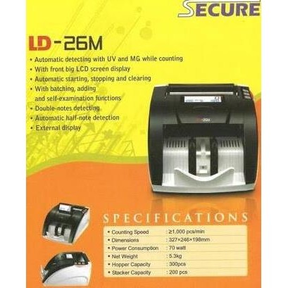 Jual Secure Ld-26 M - Mesin Hitung Uang / Money Counter | Shopee Indonesia