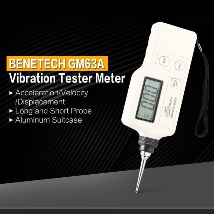 Jual Sale Vibration Meter Benetech Gm63A Original Tester Vibrometer Gm ...