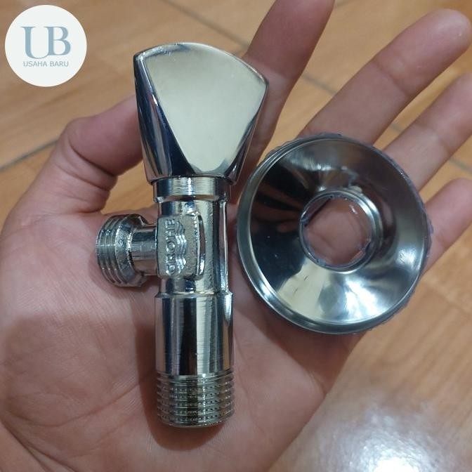 Jual Stop Valve/Stopkran grohe chroome full kuningan (Bekas copotan ...