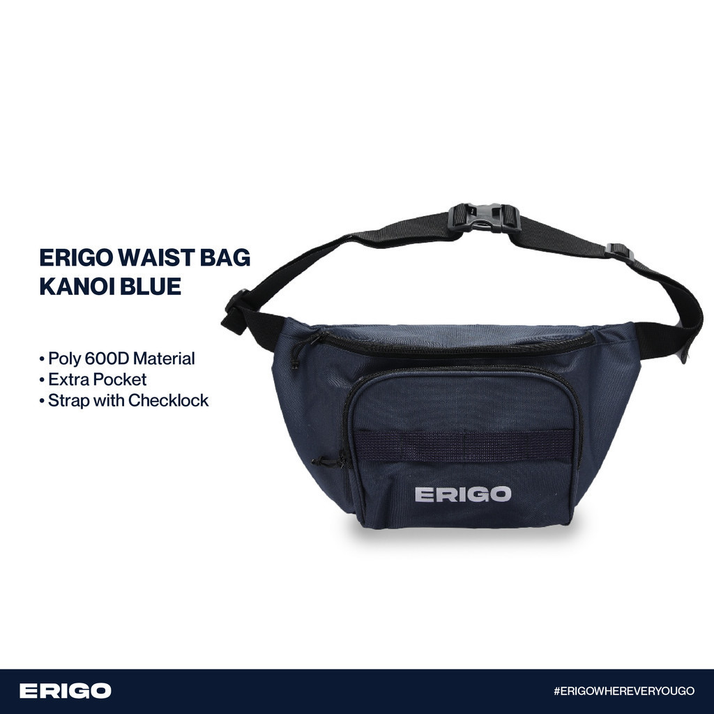 Jual Erigo Waist Bag Kanoi Blue Unisex | Shopee Indonesia