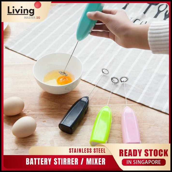 Jual BATTERY STIRRER WHISK MIXER STIRRER BATTERY EGGBEATER MILK COFFEE ...