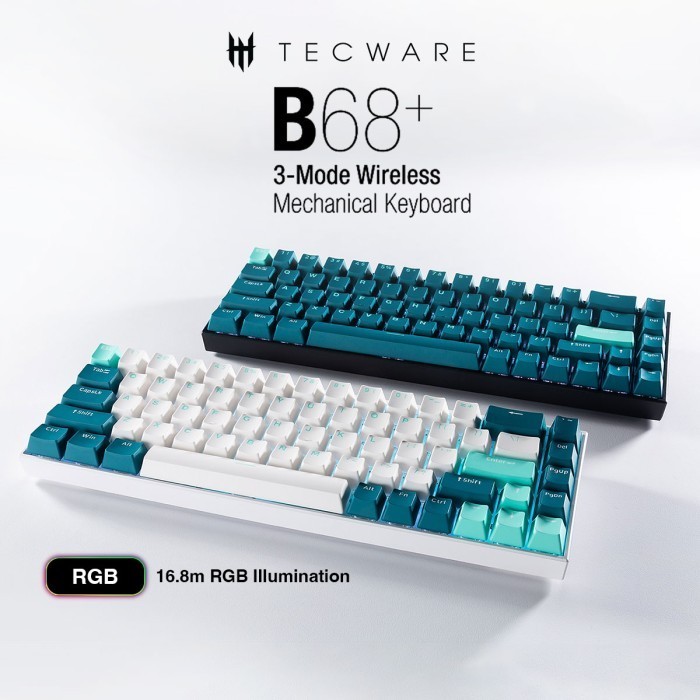 Jual Tecware B68+ 3 E Wireless Mechanical Keyboard | Shopee Indonesia