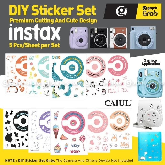 Jual DIY Cute Animal Series Sticker Body for Fujifilm Instax Mini 11 ...