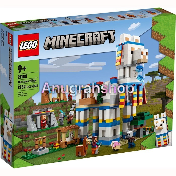 Jual LEGO 21188 MINECRAFT The Llama Village - Blocktopia | Shopee Indonesia