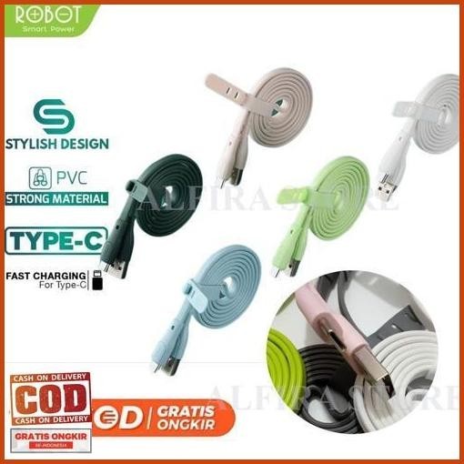 Jual Original Kabel Robot Rgc100 Kabel Data Type C 2.4A 100Cm Colorful ...