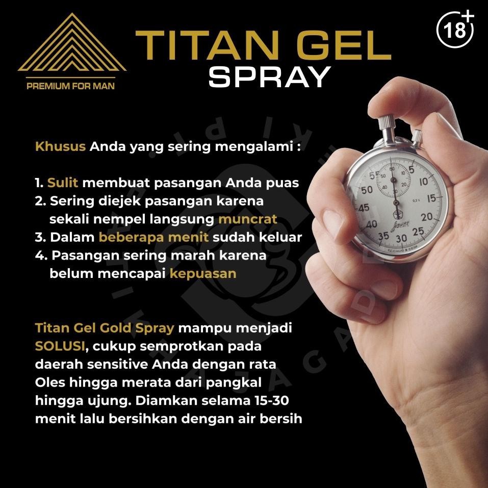 Jual muirivmall Titan Gel Spray Original isi 5 ml | Shopee Indonesia
